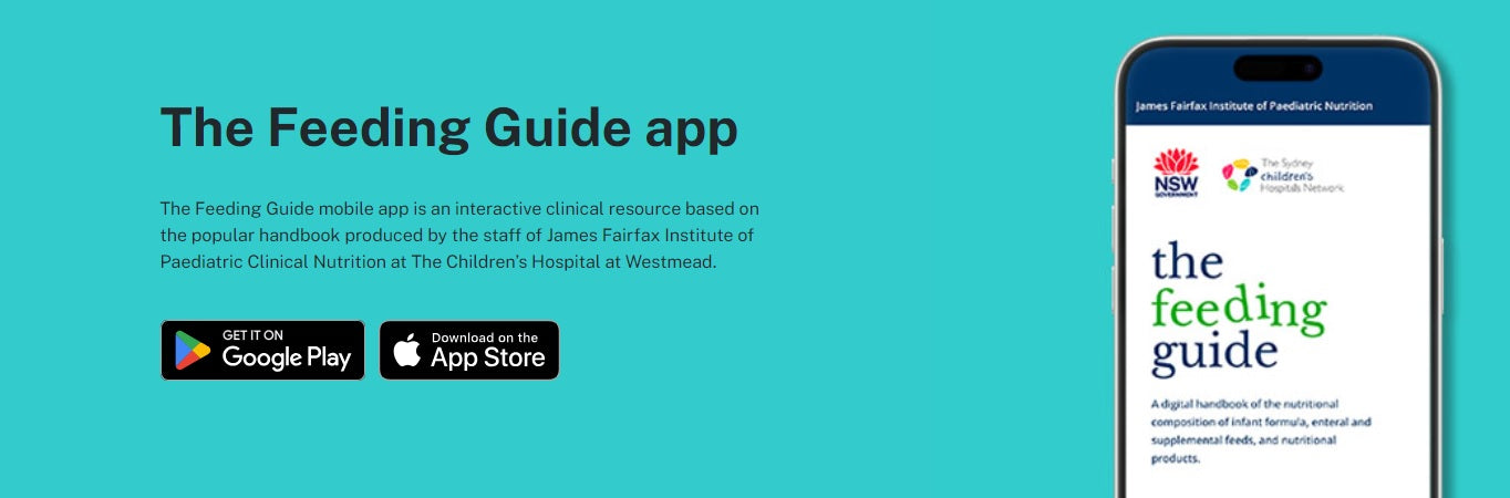The Feeding Guide 8th edition by James Fairfax Institute of Paediatric ...